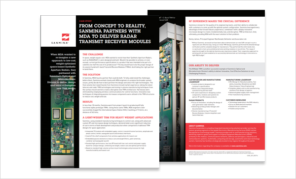 Optical & RF Microelectronics - Sanmina